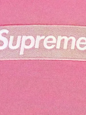 Supreme Box Logo Drawstring Hoodie - Pink