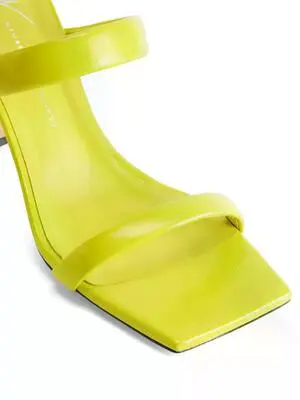 GIUSEPPE ZANOTTI Flaminia Leather Sandals - Yellow