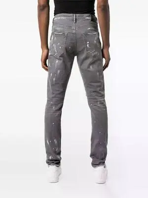 PURPLE BRAND Worn Knee Slit Denim