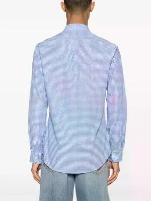 Polo Ralph Lauren Gingham-check Long-sleeve Shirt - Blue