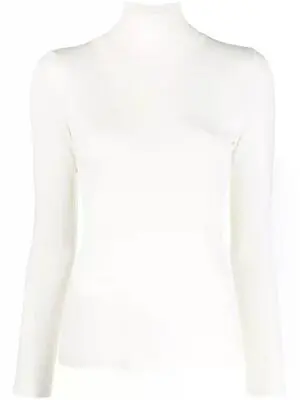 LISKA Fine-knit Roll-neck Jumper - Neutrals