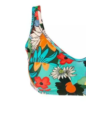 AMIR SLAMA Floral-print High-waisted Bikini