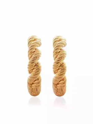 Monica Vinader Corda Huggie Earrings - Gold