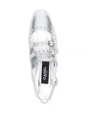 CAREL Queen Ballet Flats - Silver