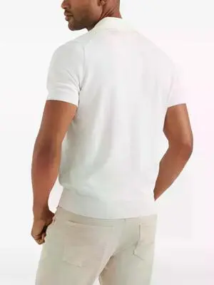 Brunello Cucinelli Short-sleeve Cotton Polo Shirt - White