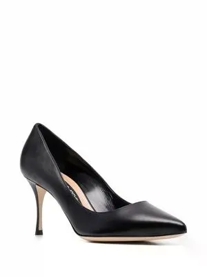 SERGIO ROSSI Godiva 75mm Polished-finish Pumps