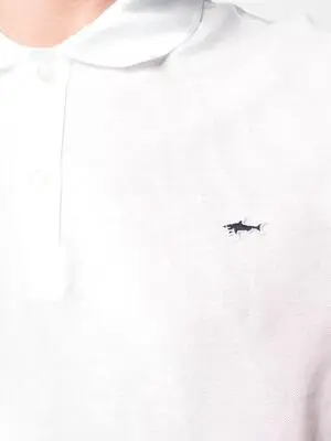 Paul & Shark Logo-embroidered Polo Shirt - White