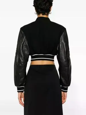 Givenchy Cropped Wool-blend Bomber Jacket