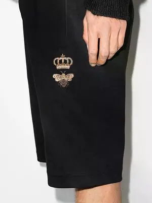 Dolce & Gabbana Embroidered Bee Drawstring Shorts