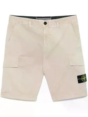 Stone Island Compass-badge Cargo Shorts - Neutrals