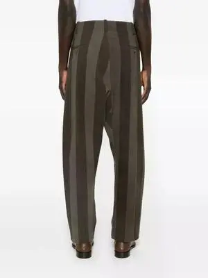 UMA WANG Striped Virgin Wool Trousers