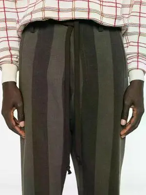 UMA WANG Striped Virgin Wool Trousers