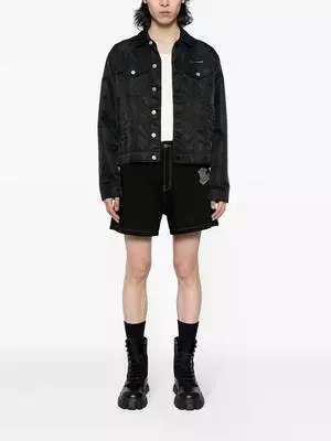 Off-White Logo-appliqué Denim Shorts