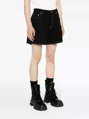 Off-White Logo-appliqué Denim Shorts