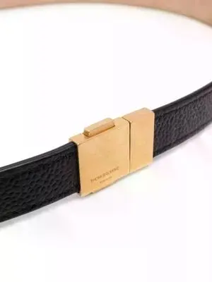 Thom Browne Engraved Logo Belt - Black