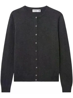 Pringle Of Scotland Crew-neck Cashmere Cardigan - Grey