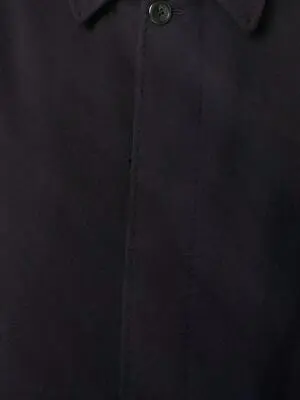 Corneliani Single-breasted Wool Coat - Blue