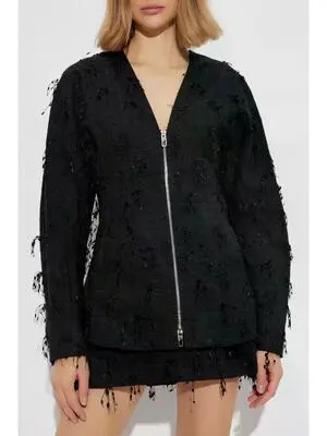GANNI Tweed Blazer