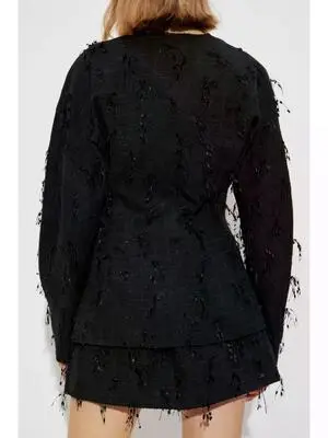 GANNI Tweed Blazer
