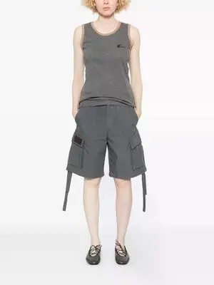CARRER Cotton Cargo Shorts - Grey