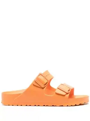 BIRKENSTOCK Arizona Decorative-buckle Slides - Orange