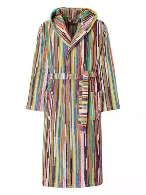 Missoni Melody Striped Bathrobe - Black