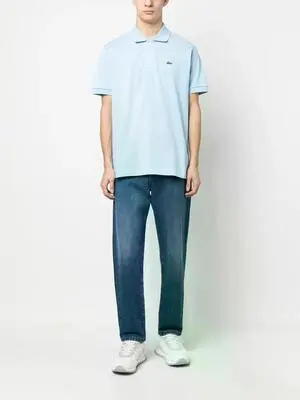 Lacoste Logo-patch Polo Shirt - Blue