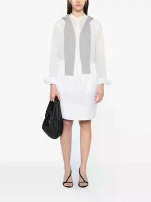 TOTEME Drawstring-waist Skirt - White