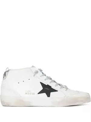 GOLDEN GOOSE Star-patch Lace-up Sneakers - White