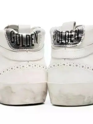 GOLDEN GOOSE Star-patch Lace-up Sneakers - White