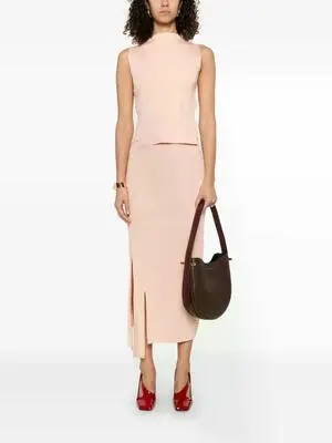 Victoria Beckham Ribbed-knit Maxi Skirt