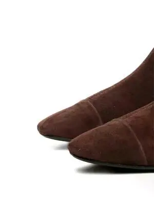 POCHE PARIS Suede Ankle Boots - Brown