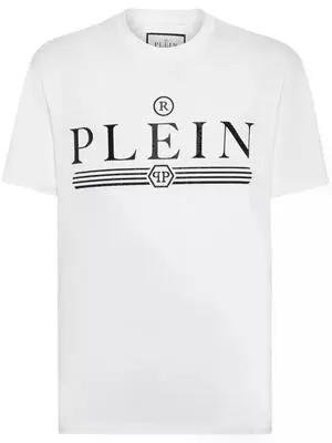 Philipp Plein Logo-embellished Cotton T-shirt - White