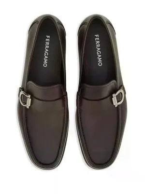 FERRAGAMO Gancini Leather Loafers