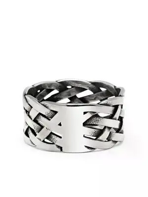 NIALAYA JEWELRY Woven Chain Ring
