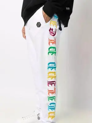 Philipp Plein Gothic Plein Logo Track Pants