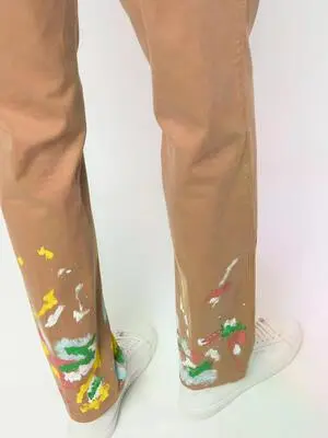Philipp Plein Paint-splatter Effect Chinos