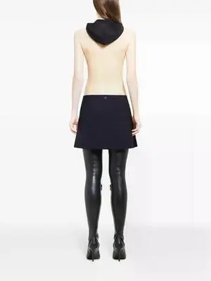 COURREGES Oblique Tailored Mini Skirt