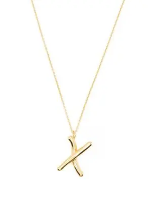 MISSOMA Curly Molten Initial Pendant Necklace - Gold