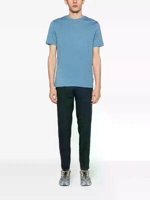 BOSS Raised-logo Cotton T-shirt - Blue