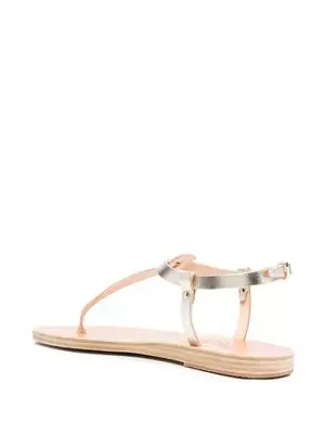ANCIENT GREEK SANDALS Logo Open-toe Sandals - Gold