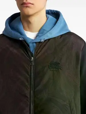 Etro Paisley-print Panelled Bomber Jacket