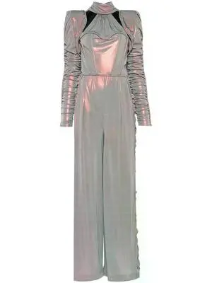 MITILIANE COUTURE Holographic Jumpsuit - Red