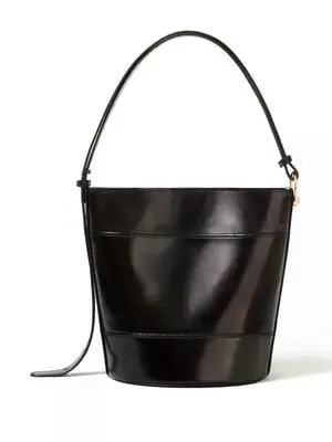 Claudie Pierlot Solveig Leather Bucket Bag - Black