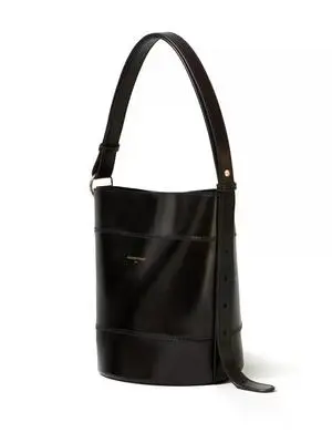 Claudie Pierlot Solveig Leather Bucket Bag - Black