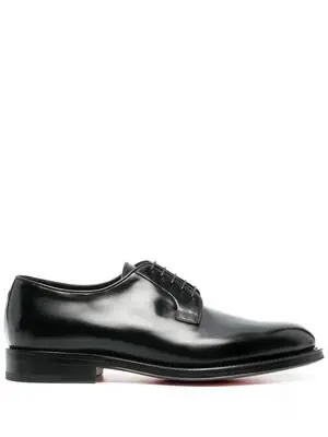 Santoni Almond Toe Derbys