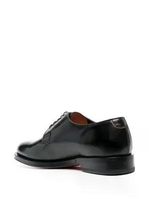 Santoni Polished Leather Derby Shoes