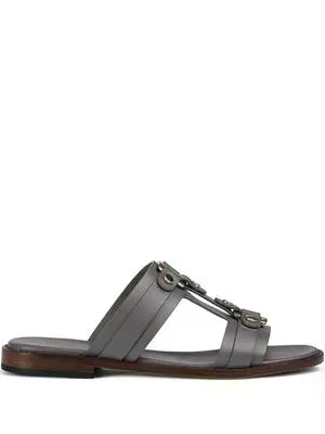 DOUCAL'S Leather Sandals - Grey