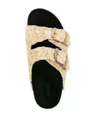 Isabel Marant Étoile Lennyo Raffia Sandals