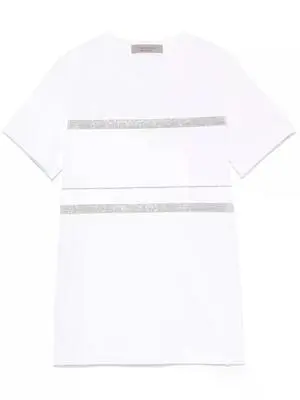 D.exterior T-shirt With Monili Detail - White